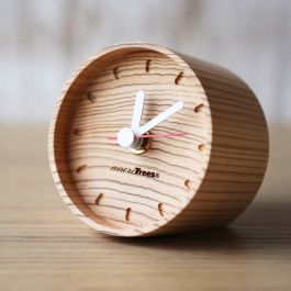 Wooden table clock