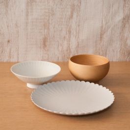 [Set of 3] Basic Japanese tableware set