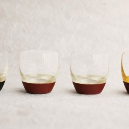 [Set] Pair Lacquer sake cup / Silver & Red (×2)