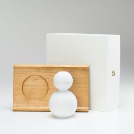 [Set] Shuki daruma (Bisque) / Wooden bread board SENRO S