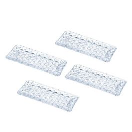 [Set of 4] grid plate / 4 Rectangle S